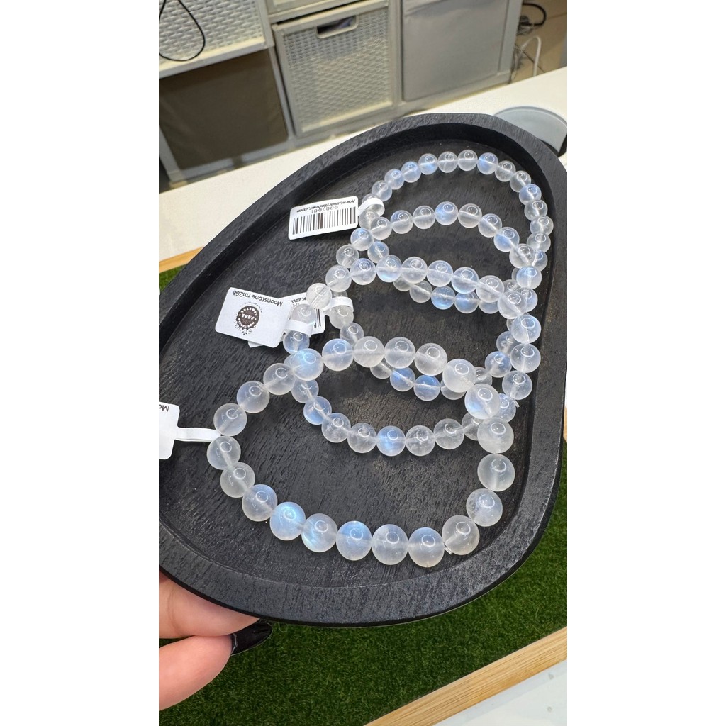 blue moonstone bracelet highgrade 蓝月光 | Shopee Philippines