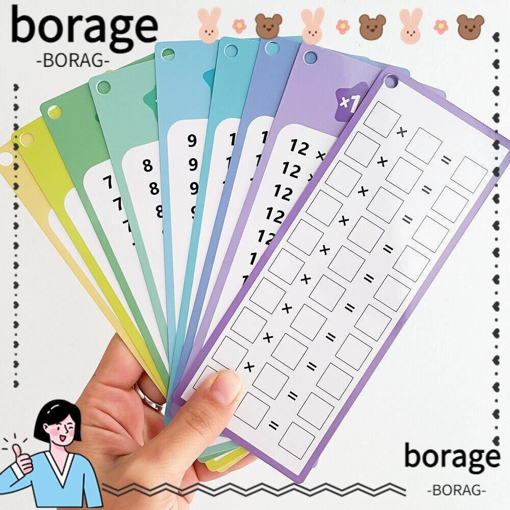 BORAG 15PCS Multiplication Flash Cards, Self Check Math Learning Tool ...
