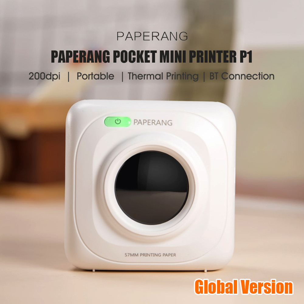 Xiaomi Youpin PAPERANG Mini Pocket Printer Global Version P1 BT4.0, Phone Connection, Wireless ...
