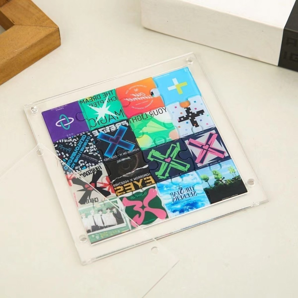 Kpop Idol TXT Album Cover Acrylic Puzzle Frame Display (puzzle Pieces ...
