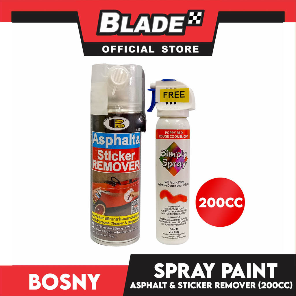Bosny Asphalt and Sticker Remover 200CC B130 with Free Soft Fabric ...