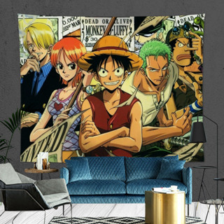 One Piece Backdrop Photography Tapestry Anime Luffy Bedroom Wall Decor ...