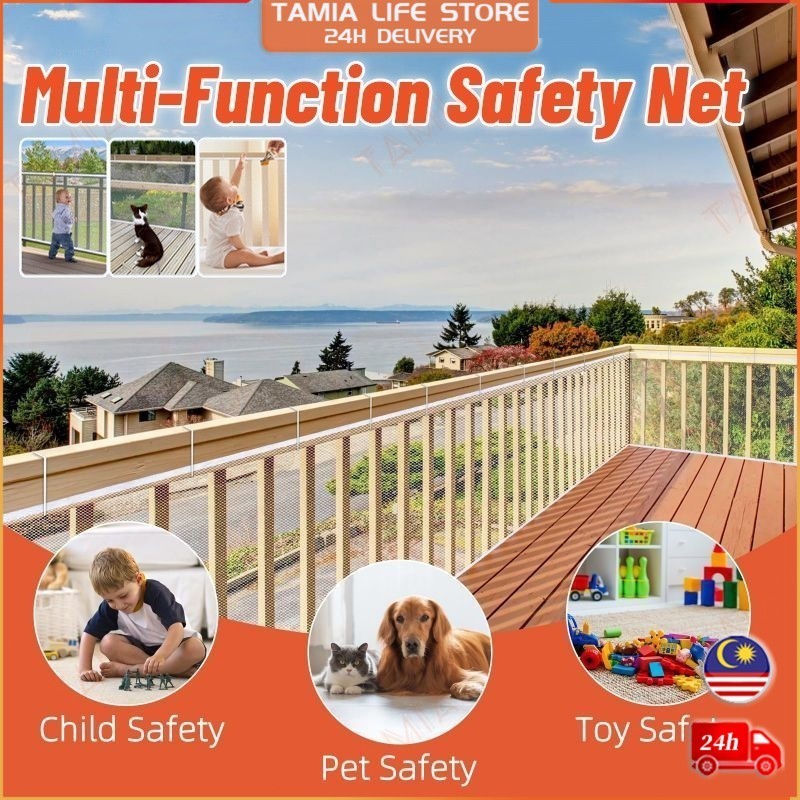 Baby Fence Net Stair Ladder Safety Net Balcony Cover Anti Climb Fence ...