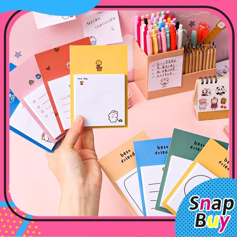Bear Sticky Notes 30 Sheets Notes To Do List Self-Adhesive Notepad ...
