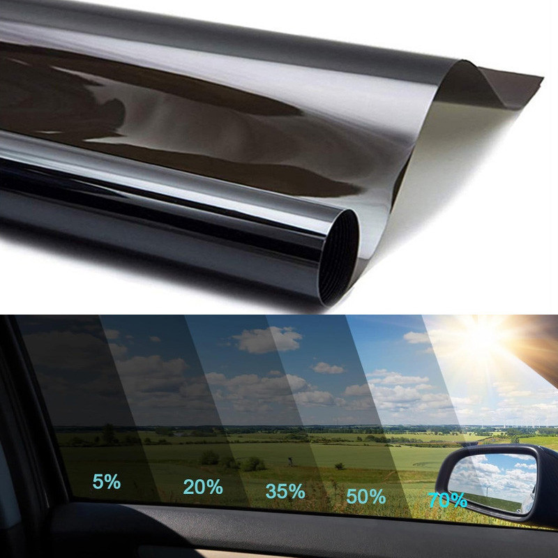 Window Car Tinted UV-Proof Scratch Resistant Black Auto Car Home Window ...
