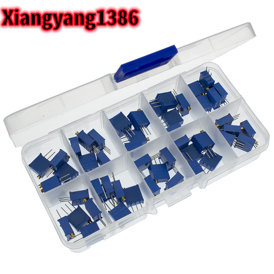 50pcs/lot 3296W series 500R 1K 2K 5K 10K 20K 50K 100K 200K 1M multi ...