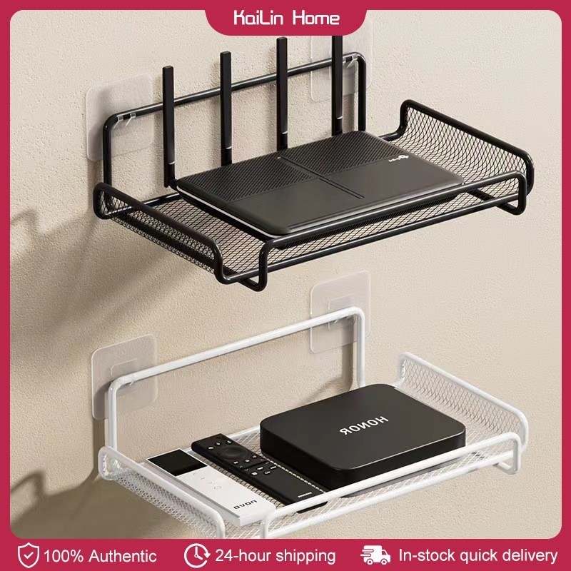 Wall Mounted WiFi Router Shelf/TV Set-Top Storage Box Waterproof ...