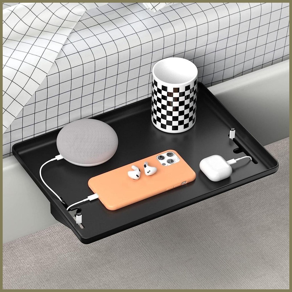 Clip on Bedside Table Bed Side Organizer Clip on Nightstand Phone ...