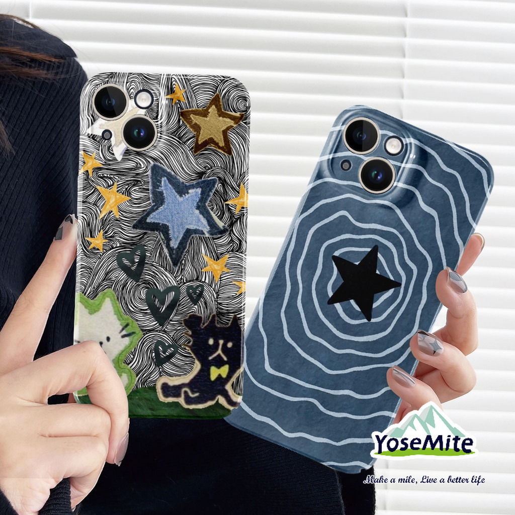 Retro Star Cat Case for Realme C55 C53 C35 C25Y C31 C3 C25 C21 C30 C20 ...