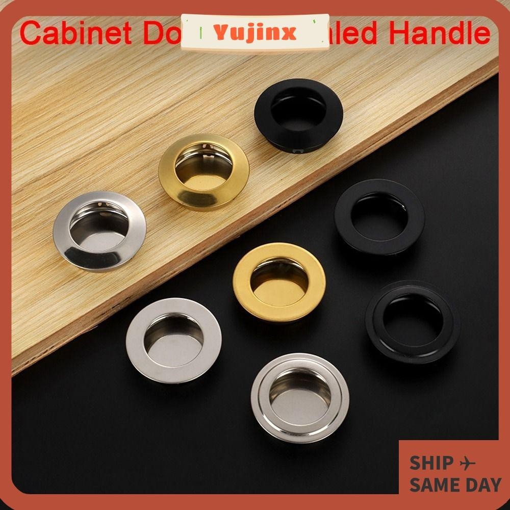 YUJINX Recessed Door Handle, Stainless Steel Furniture Embedded Door ...