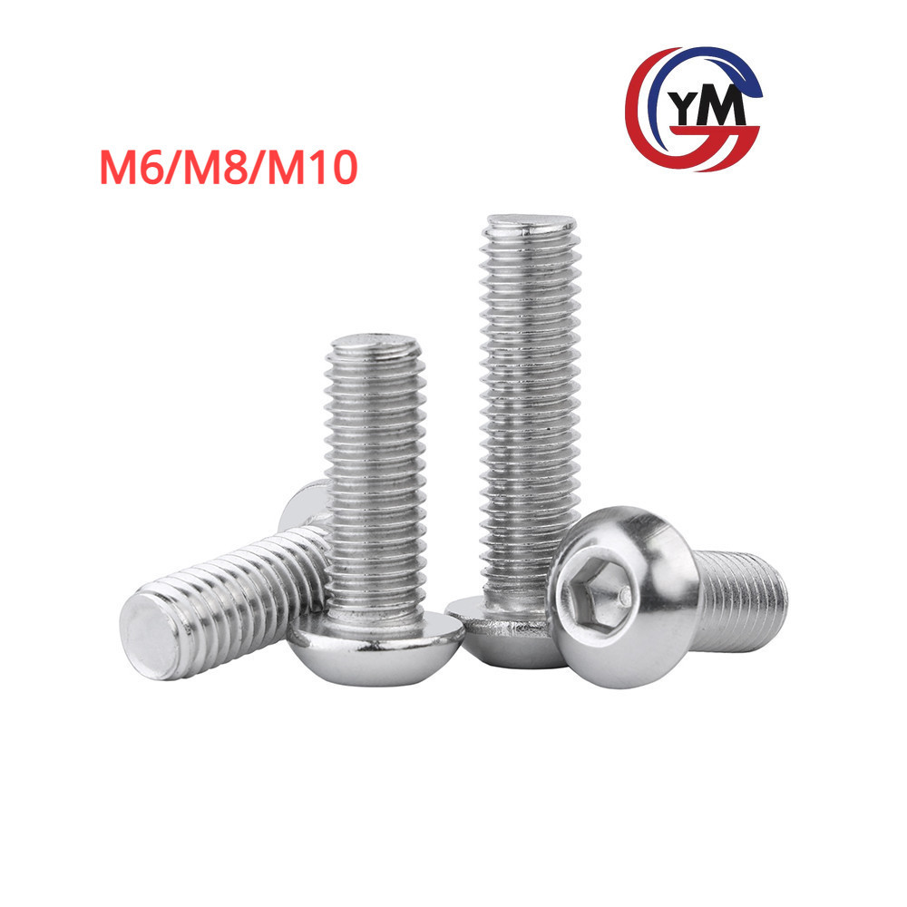 [YMH1] Allen Button Head Socket Head Cap Screw Bolt SS Pan JP ABH NC Stainless 316 M6/M8/M10 ...