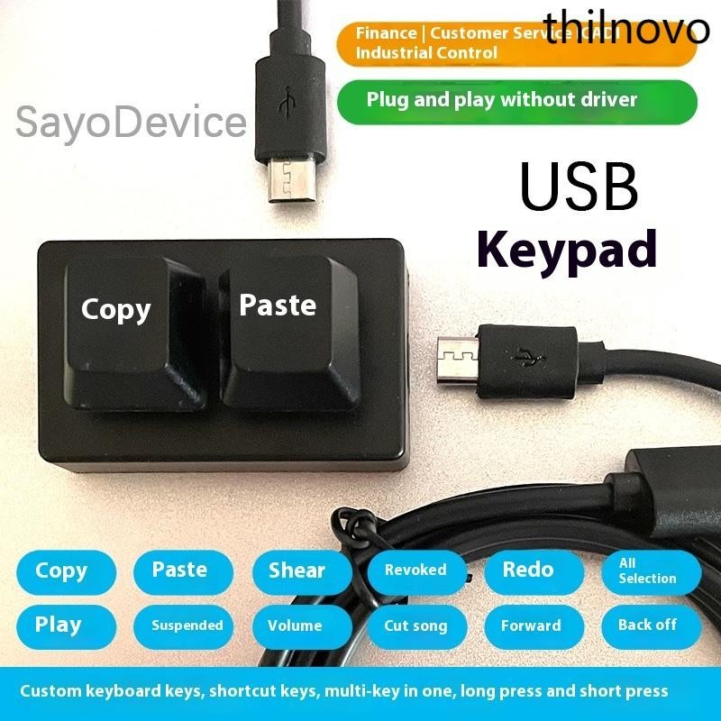 Mini Keyboard 2 Keys Custom Keypad Copy And Paste One Key Password Osu