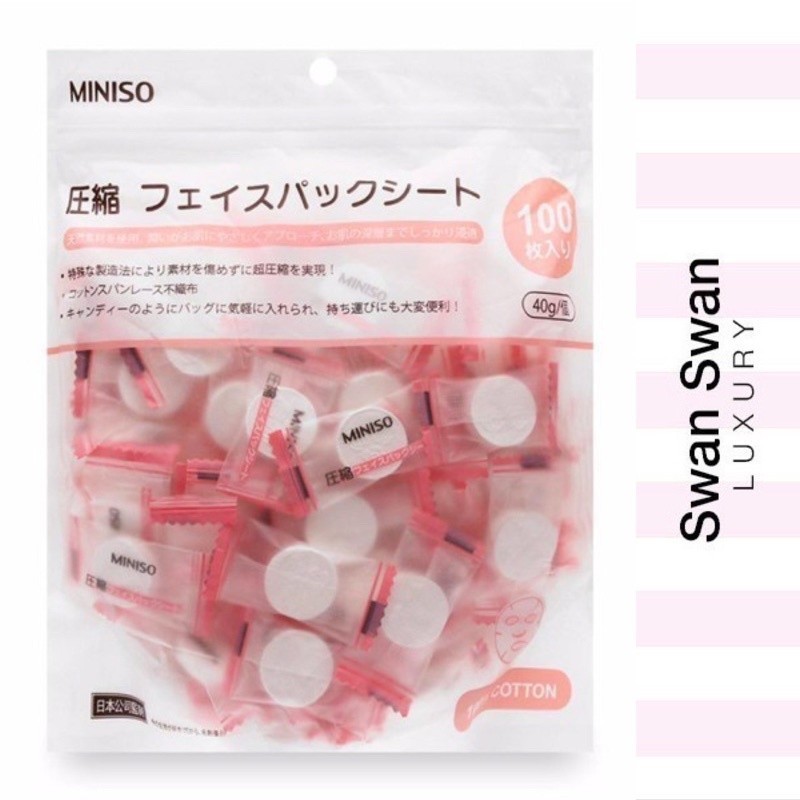 Miniso Compressed Mask 100 Tablets | Shopee Philippines