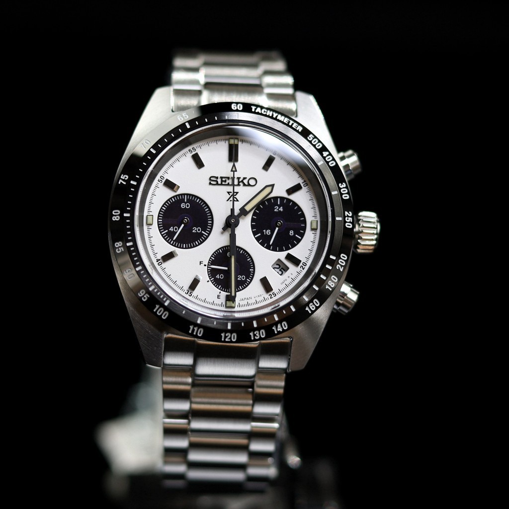 JDM WATCH ★ Seiko Prospex Series Speed Timer Three Eyes Steel Belt Watch Blue Sbdl085 Ssc813p1 ...