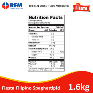 Fiesta Filipino Spaghettipid: Fiesta Spaghetti Pasta 800g + Fiesta ...