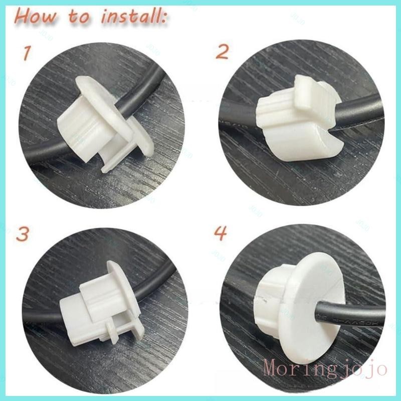 JoJo 2 4pcs Desk Cable Grommets Plastic Cable Hole Covers Plastic Wire ...