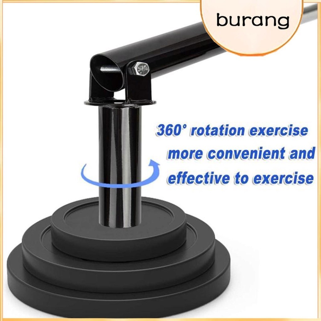 【Buran】1/2/3 Black 360° Rotation Landmine Attachment Intense Barbell ...