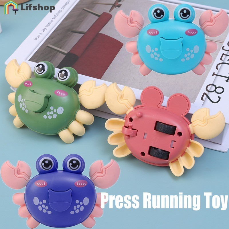 Children's Entertainment Toys - Press Running Crab Toy - Inertia Glide ...