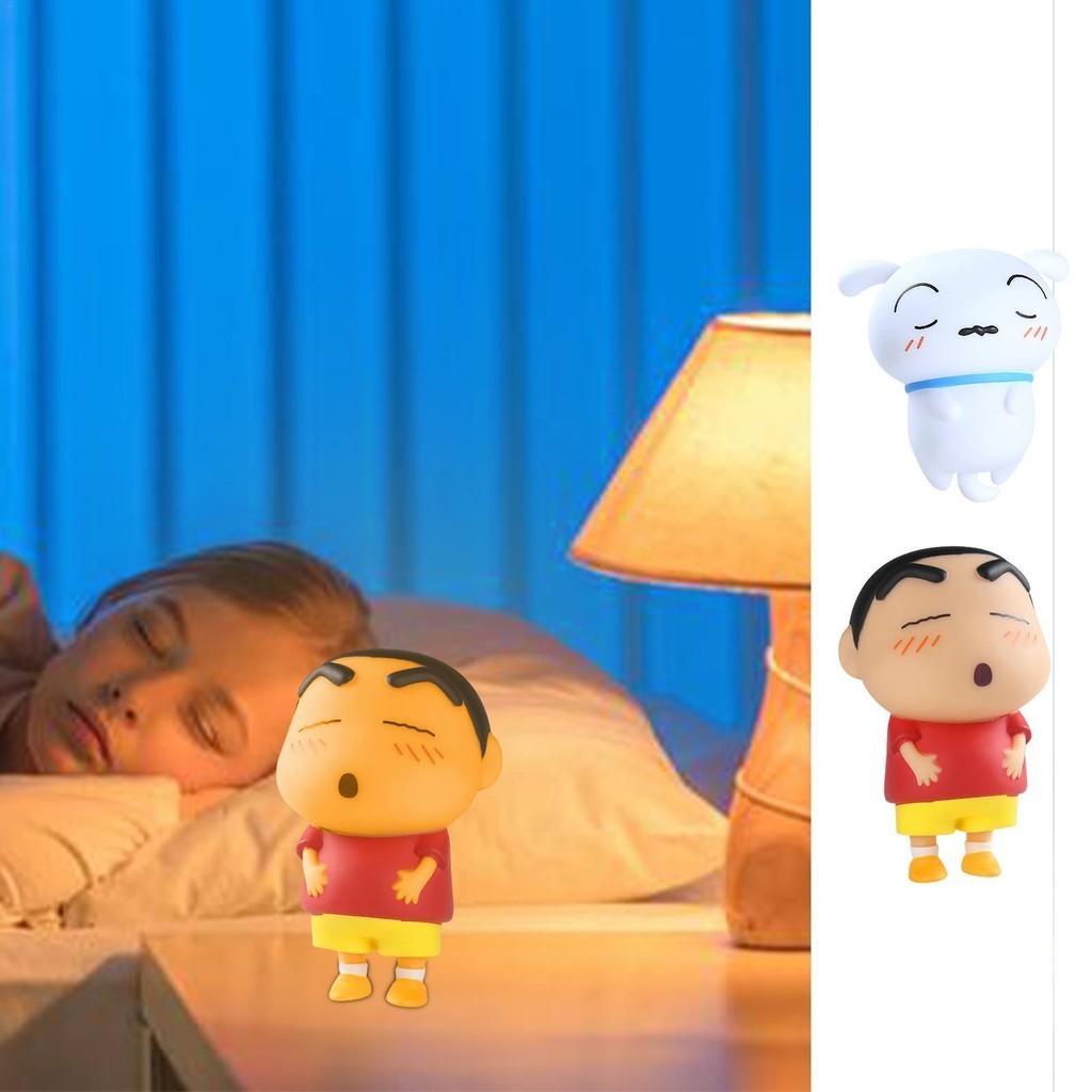 Crayon Shin-chan Night Light Cartoon Small Soft LED Light Lamp Touch ...