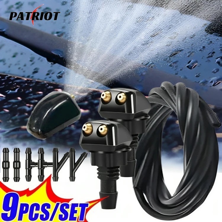 Windshield Washer Spray Kit - 1/2M Universal Washer Fluid Hose - I/T/Y ...