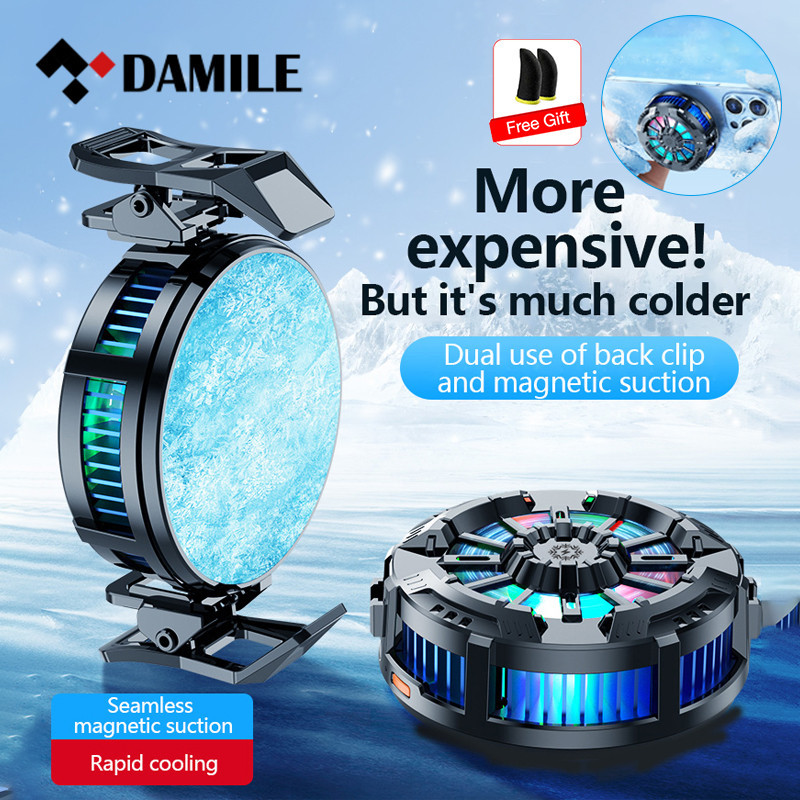 DAMILE Portable Mobile Phone Radiator USB Phone Cooler Holder Wireless ...
