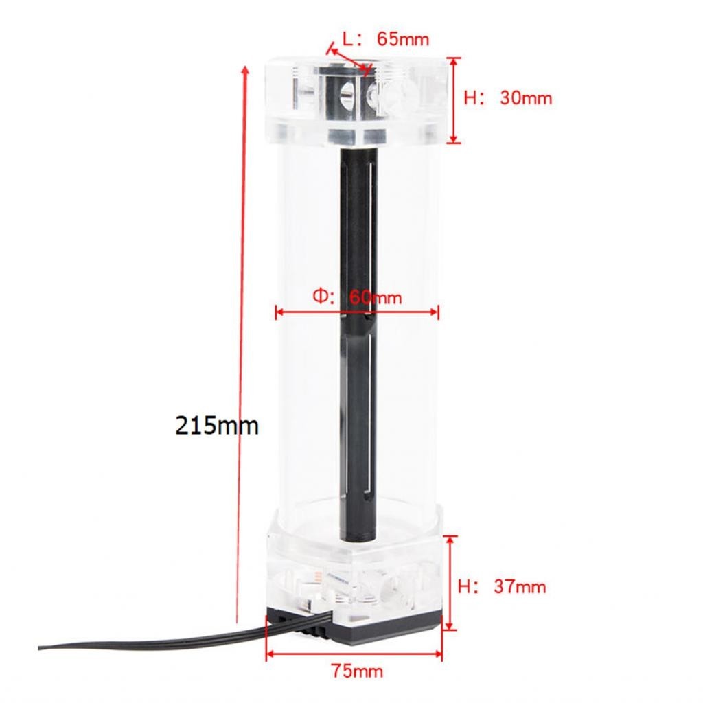 Maib Water Cooling Tank Kit PC Liquid Reservoir With RGB Lighting ...