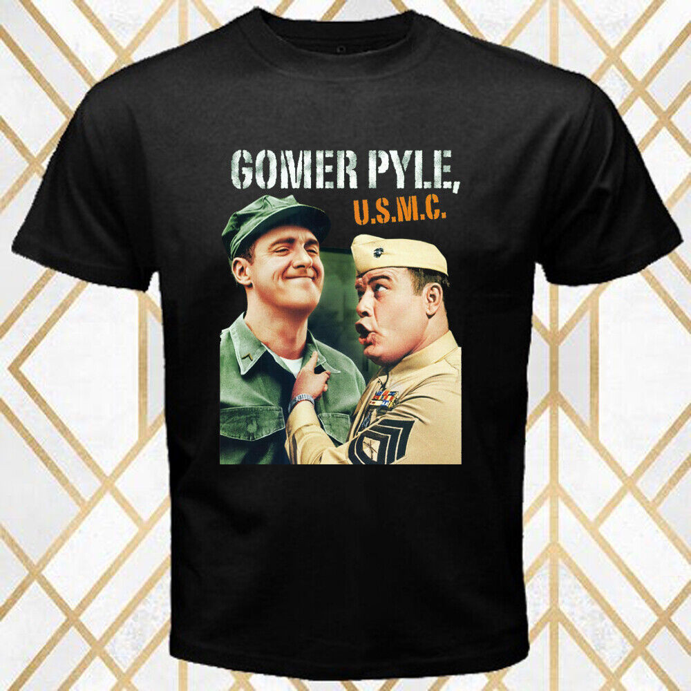 Gomer Pyle Usmc Movie Poster Logo Men'S Black T-Shirt | Shopee Philippines