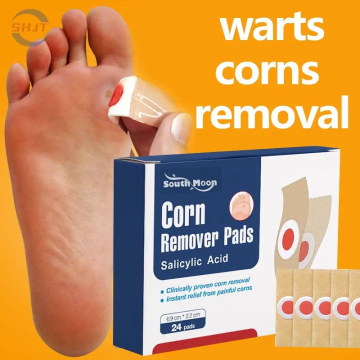 24PCS Warts remover Foot Corns Remover Patch To remove calluses on the ...