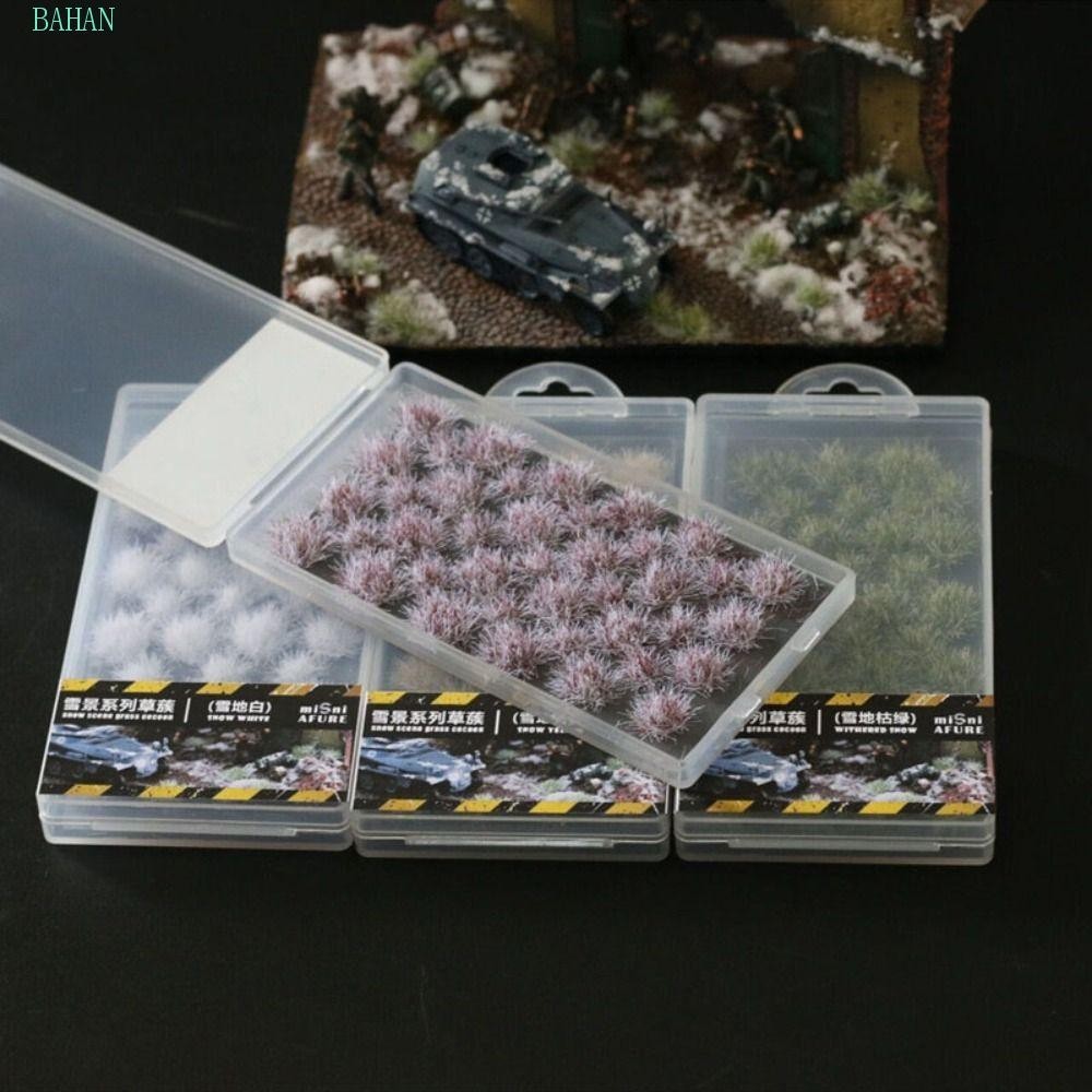 BAHAN Artificial Grass Tuft, Resin Multicolor Miniature Snowfield Grass ...