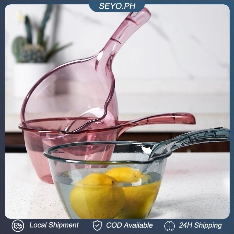 Water Dipper Plastic Clear Aesthetic Bathroom Toilet Dip Buckets Water ...