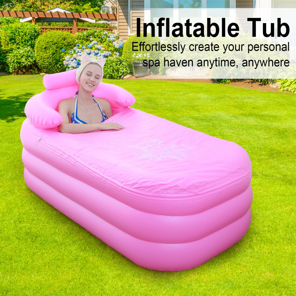 [stylishlife] Portable Relaxation Tub Portable Inflatable Spa Tub with ...