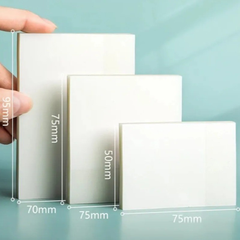 Transparent Sticky Notes Self-Stick Note Pad Clear Notes Self Adhesive ...