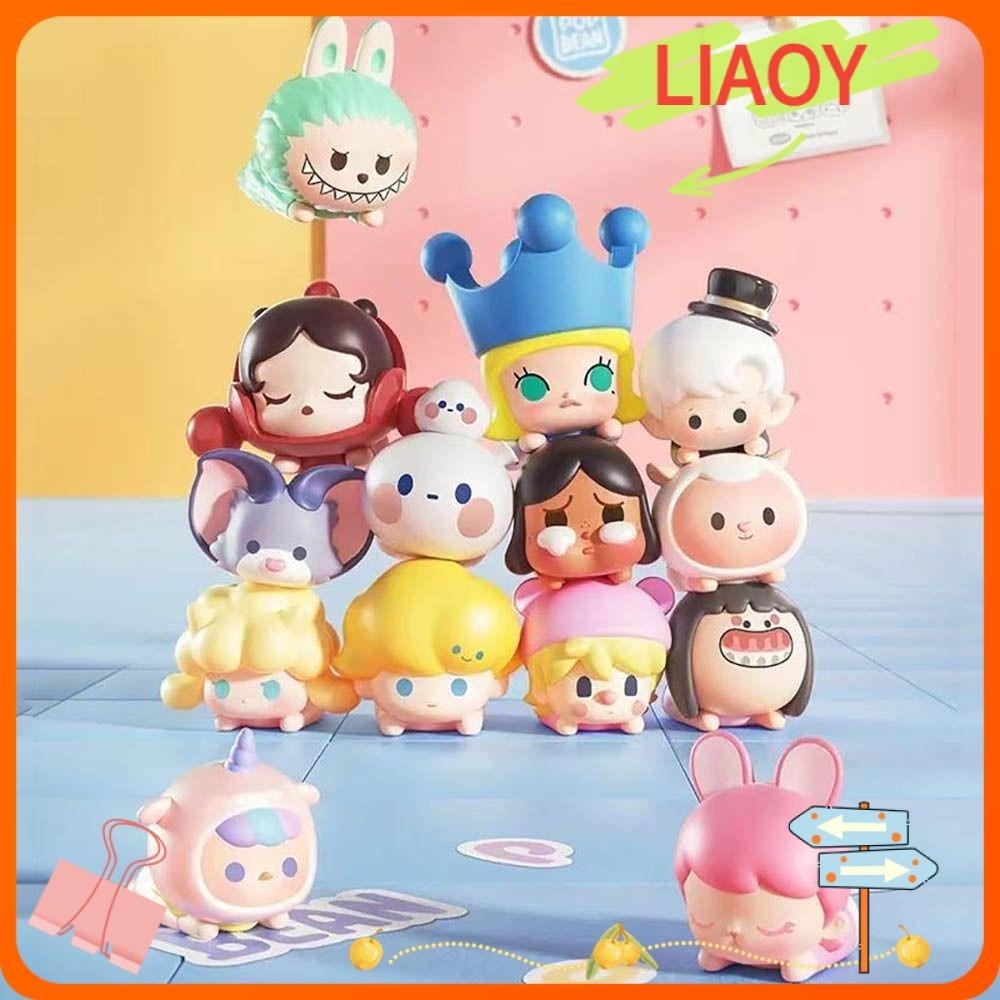 LIAOYING1 Box, POPMART Pop Bean MOLLY Labubu CRYBABY Anime Cartoon ...