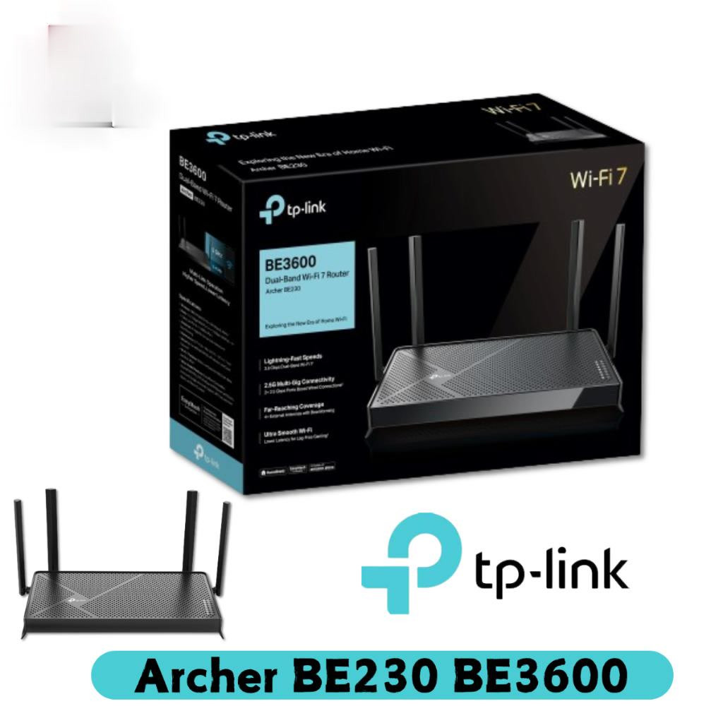 TP-Link BE230 BE3600 3.6Gbps Dual-Band WiFi 7 2.5G Multi-Gig Ports Easy ...