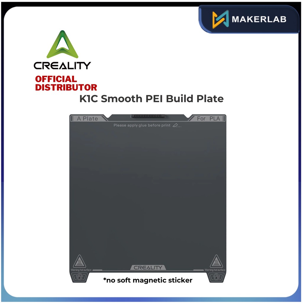Creality K1C Smooth PEI Build Plate (Without Soft Magnetic Sticker ) for 3D Printer | Shopee ...