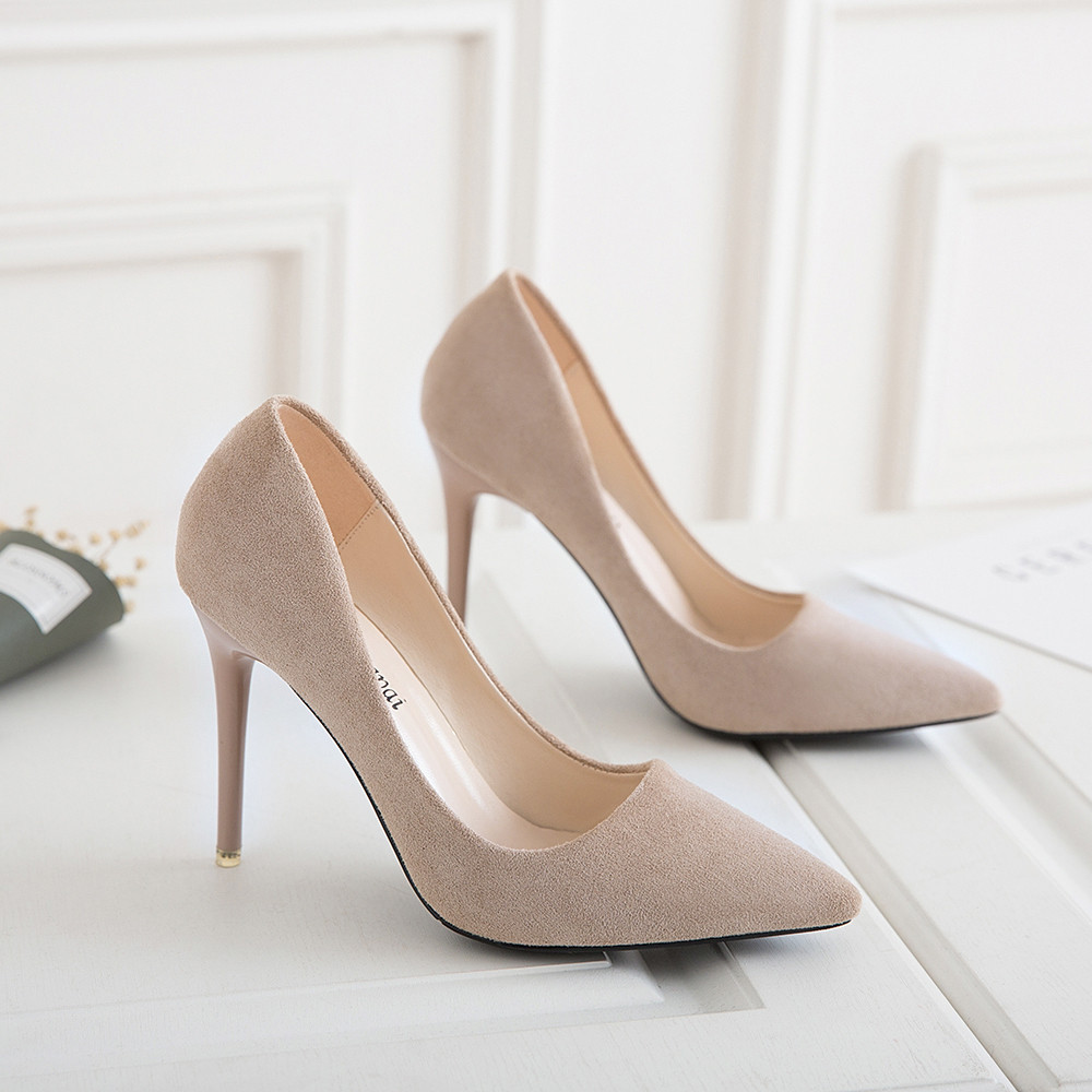 Autumn New Professional High Heels Women's Mid Heel5cm Girl Stiletto ...