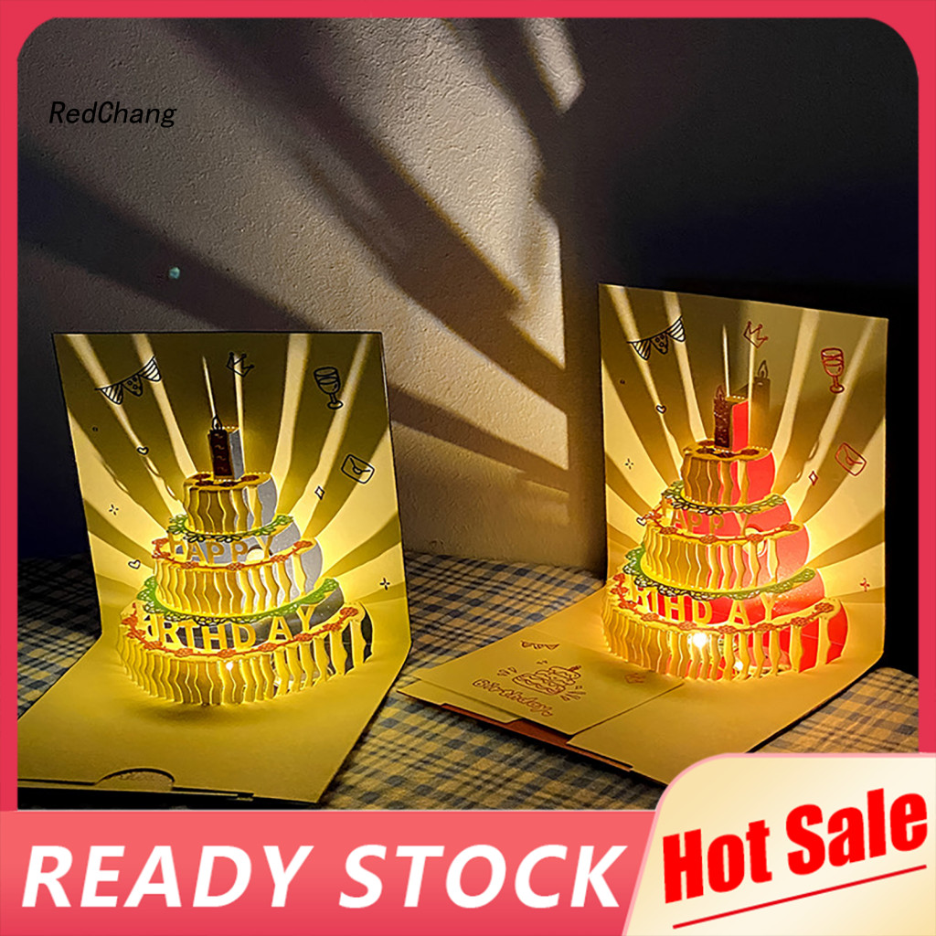 RC~ Birthday Party Invitation Card 3d Birthday Card Musical Lights ...