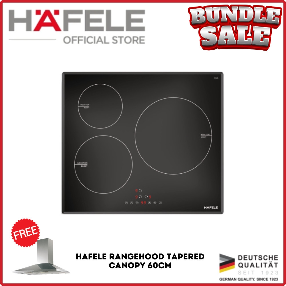 Häfele Smart Kitchen: 3-Zone Induction Hob & FREE 60cm Tapered Canopy ...