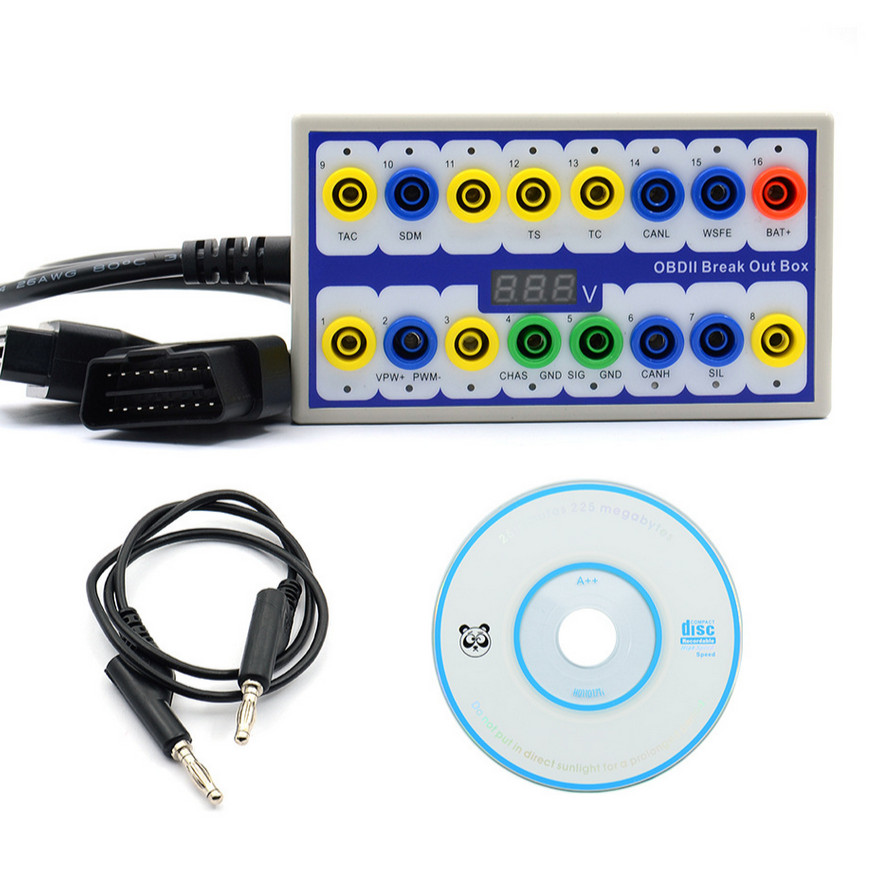 OBDII Protocol Detector&Break Out Box OBD Detection Box Junction Box ...