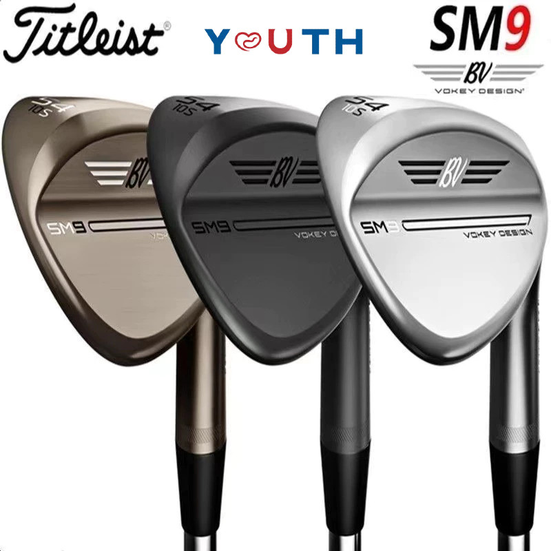 New Titleist SM9 Wedge Golf Clubs Sand Bunker Men Women 48/50/52/54/56/58/60 Black Sliver ...