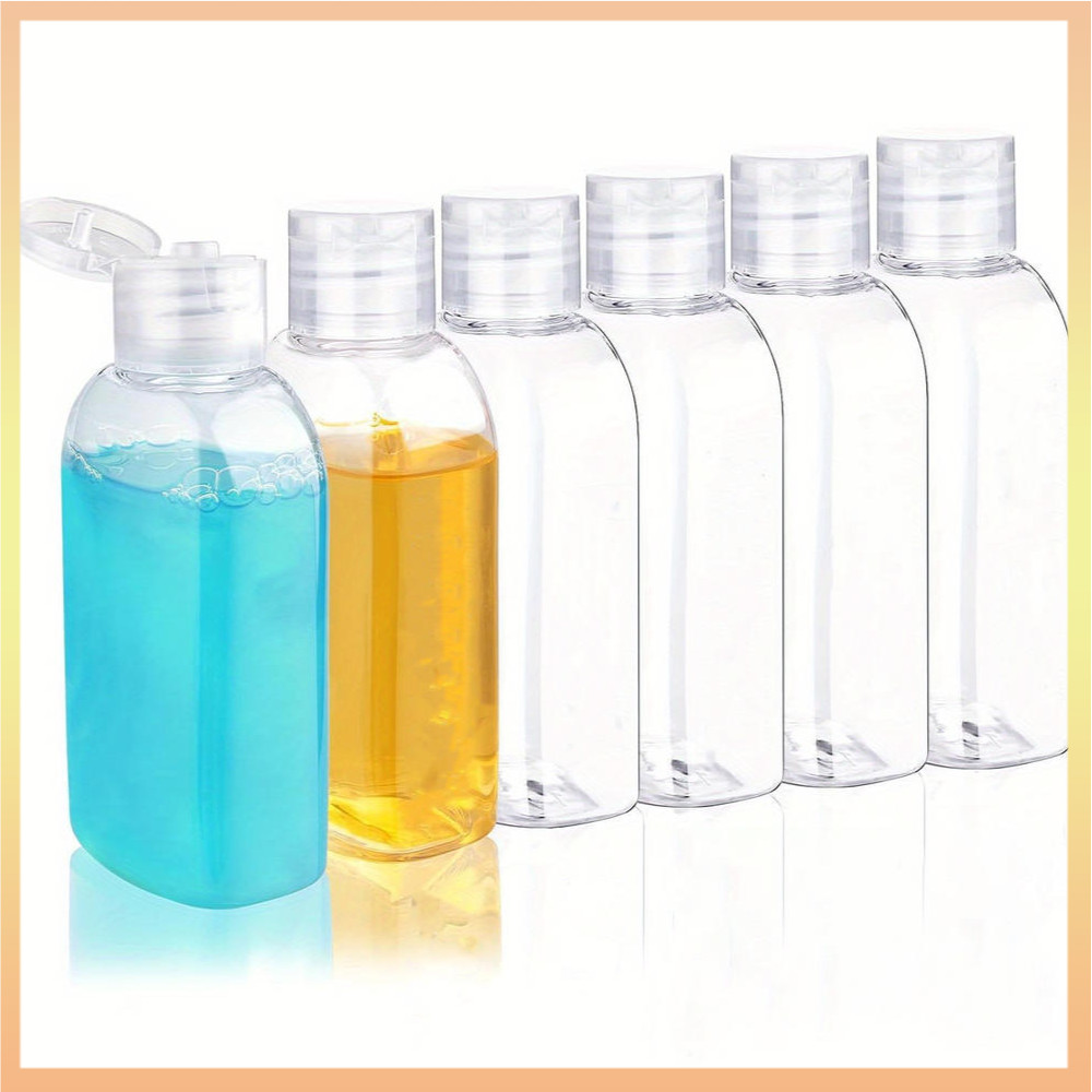 4pcs 100ml Plastic Empty Bottle Travel Squeeze Type Sorting Bottle For ...