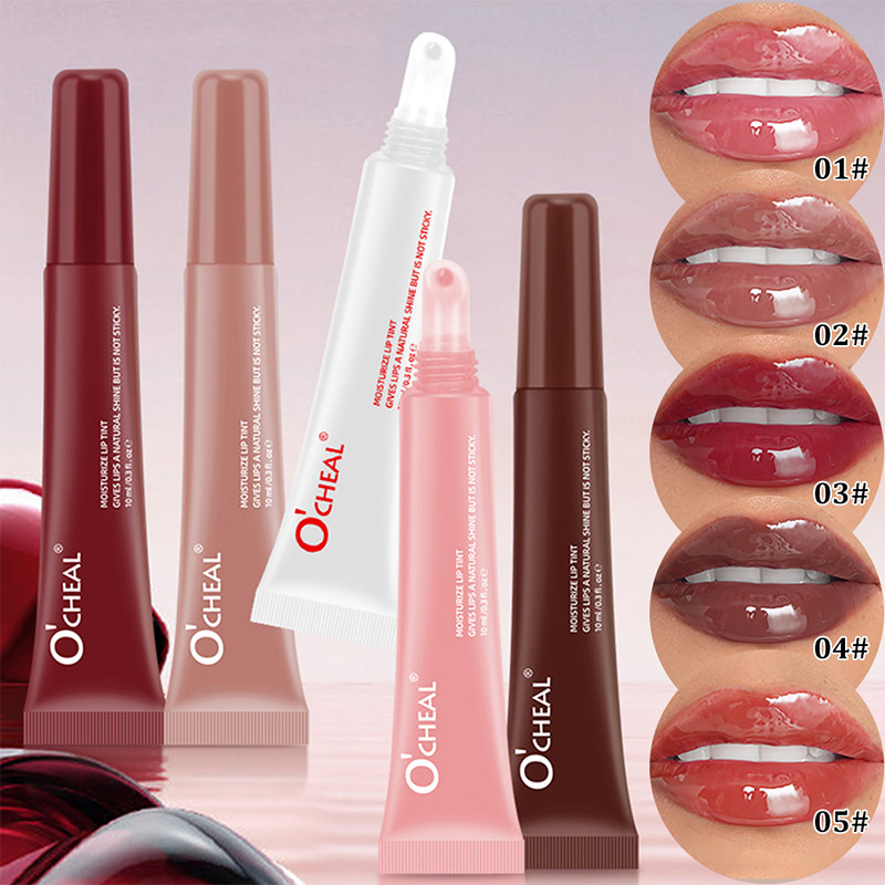 OCHEAL Water Light Dudu Lipstick Mirror Liquid Lip Gloss Lip Gloss Rich ...