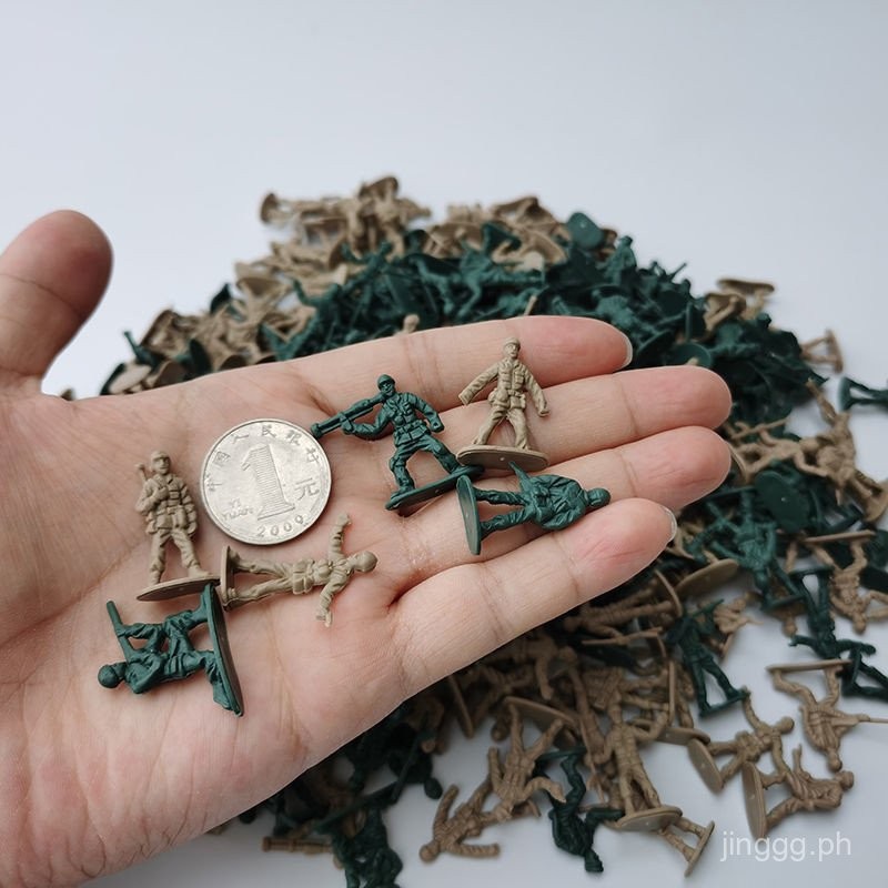 1/72WWII Mini Soldier Model Set Plastic Soldiers War Military Sand ...
