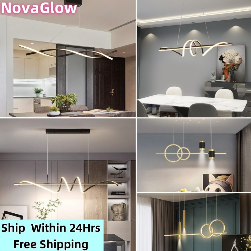 Modern Design Tricolor Chandelier Ceiling Light for Kitchen Hanging ...