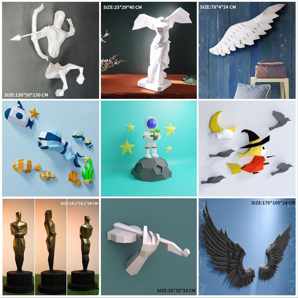 Yixi Paper Model Handmade Material Pack Character Paper Model Body ...