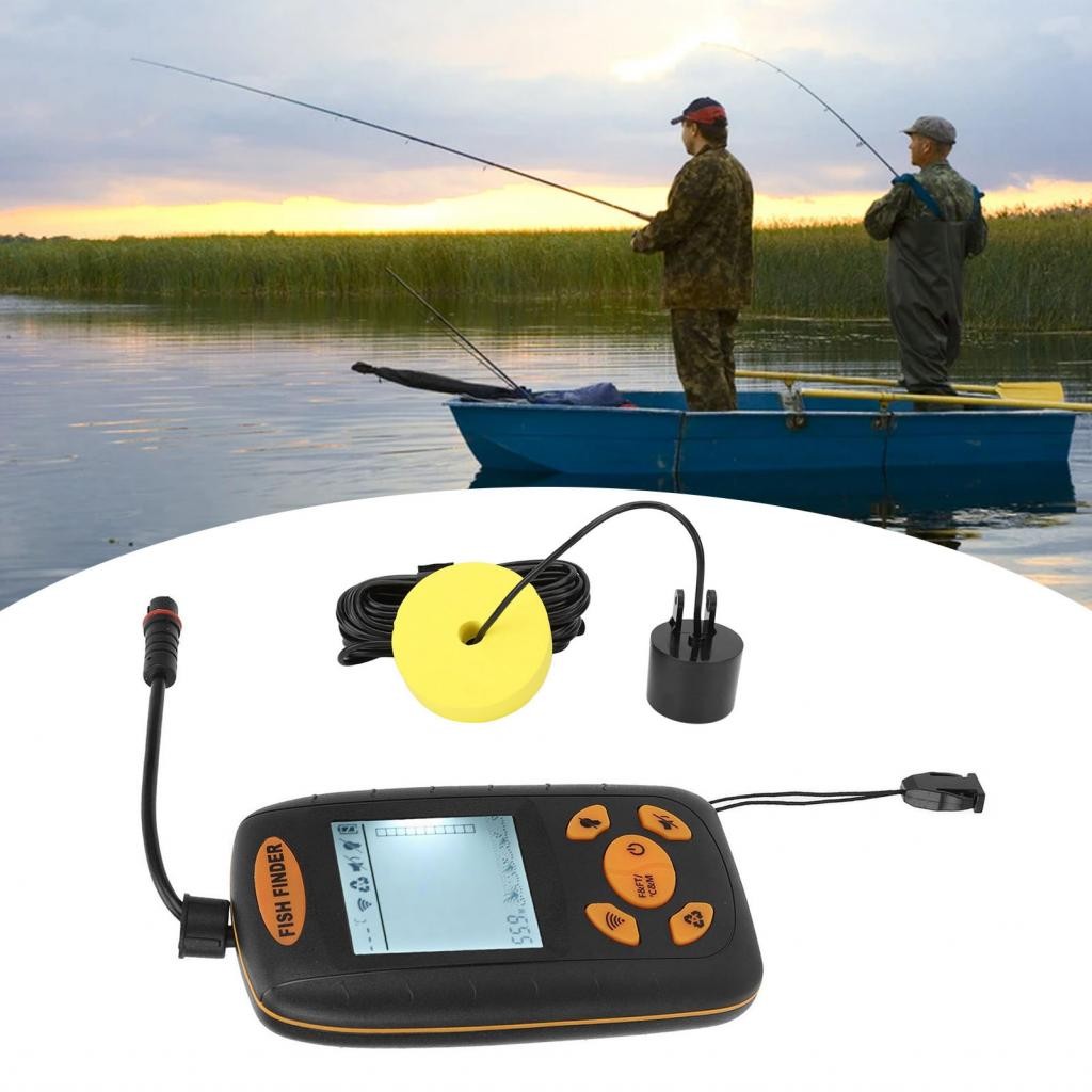 Haijiemall Portable Fish Finder Handheld Fishing Detector Device Shore ...