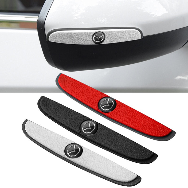 4pcs Rubber Bumper Strip Car Door Anti-Collision Emblem Sticker for ...
