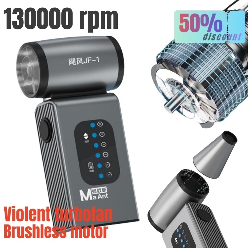 130000 rpm Violent turbofan Brushless motor Hurricane turbine fan ...