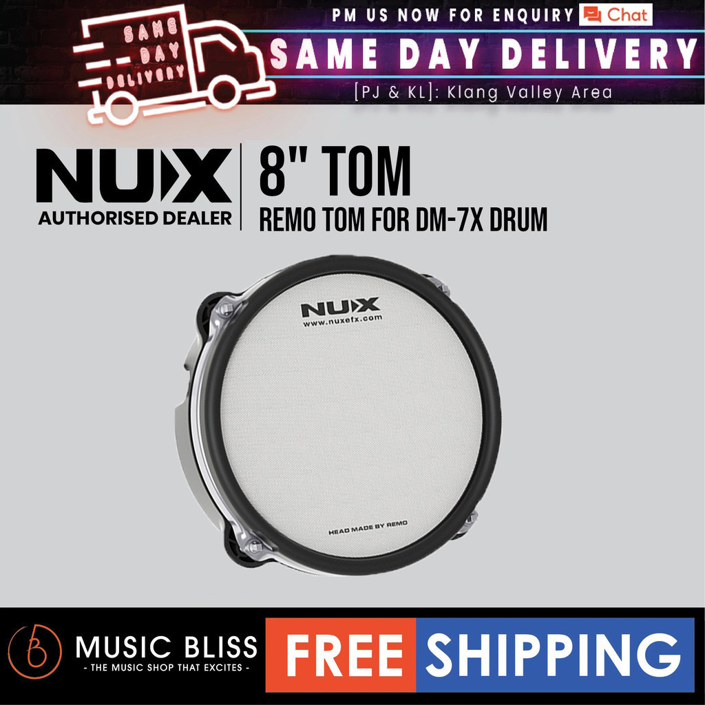NUX 8" Remo Tom for DM-7X Drum | Shopee Philippines