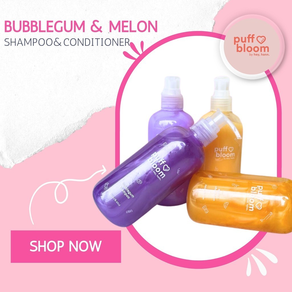 Puff and Bloom Shampoo & Conditioner in Melon and Bubblegum PUFF&BLOOM ...